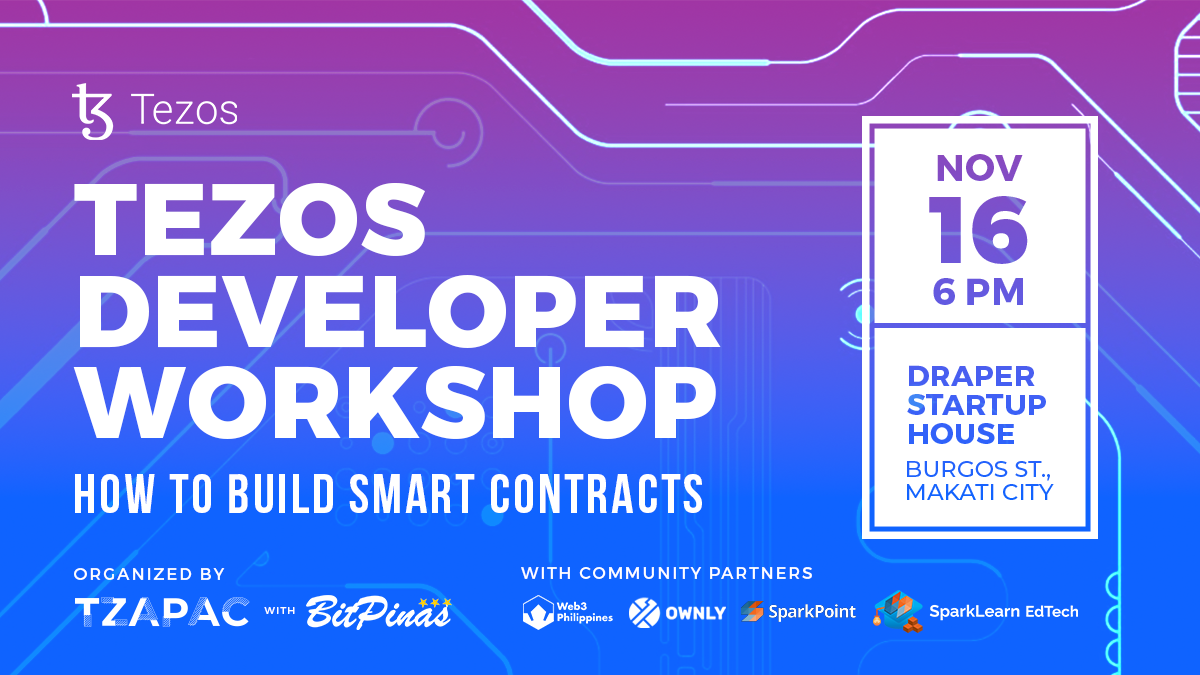 Developer Workshop - Tezos Smart Contract Development - (PH Web3 Fest Side Event) | Crypto Events PH