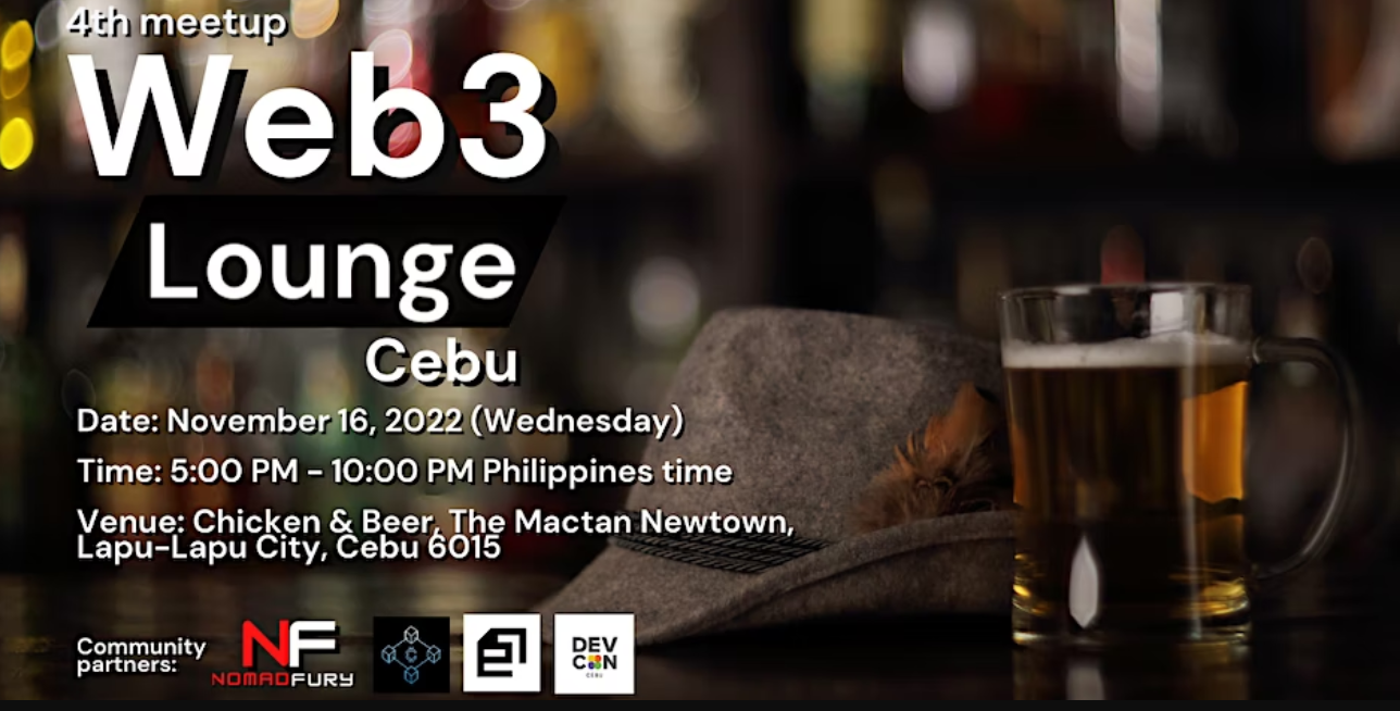 Web3 Lounge Cebu 4th Meetup | Crypto Events PH