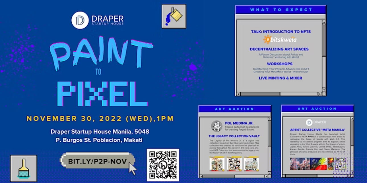 Paint to Pixel: Into the World of NFTs | Crypto Events PH