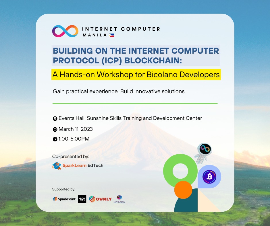 Building on ICP Blockchain: A Hands-on Workshop for Bicolano Developers ...