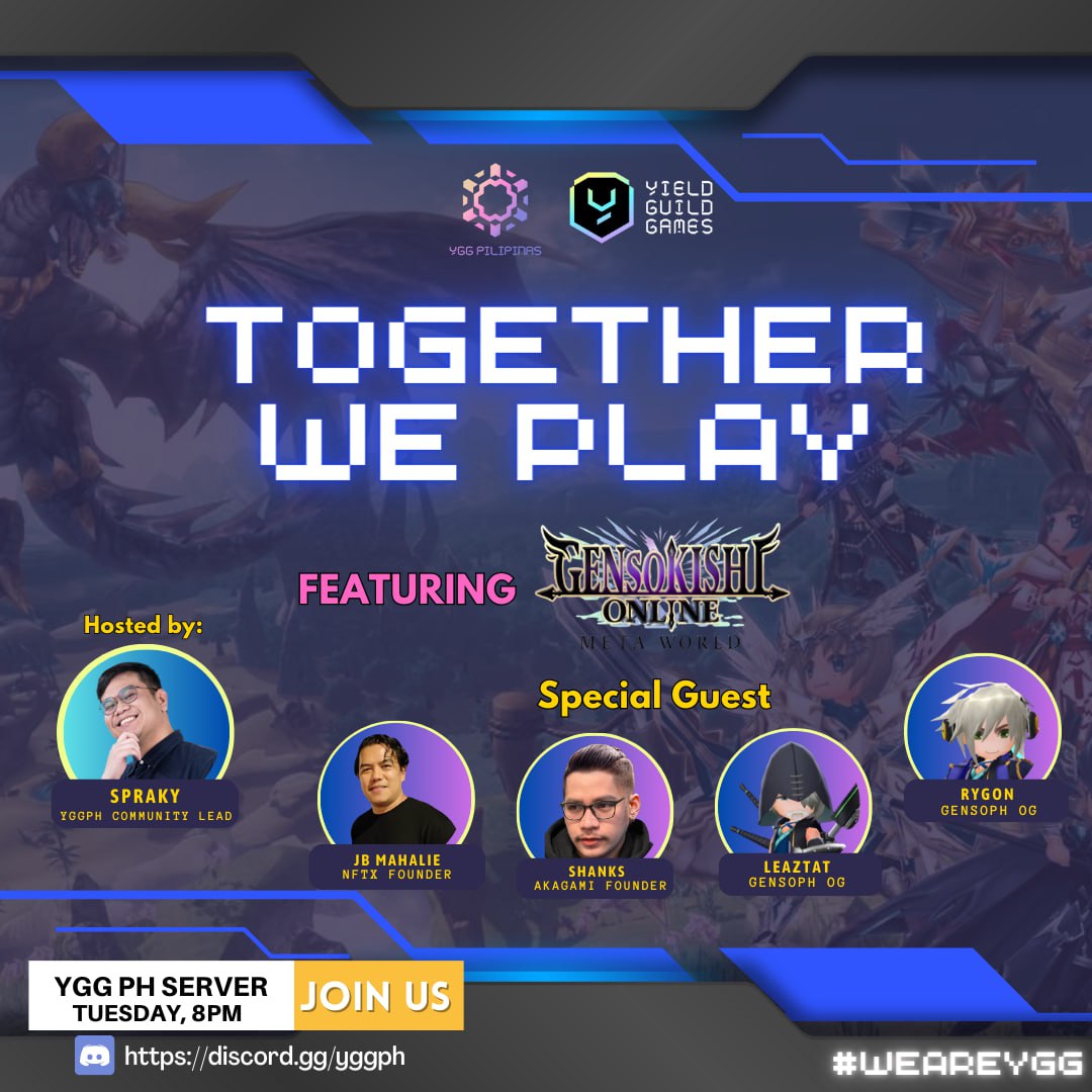 TOGETHER WE PLAY Featuring GensoKishi | Crypto Events PH