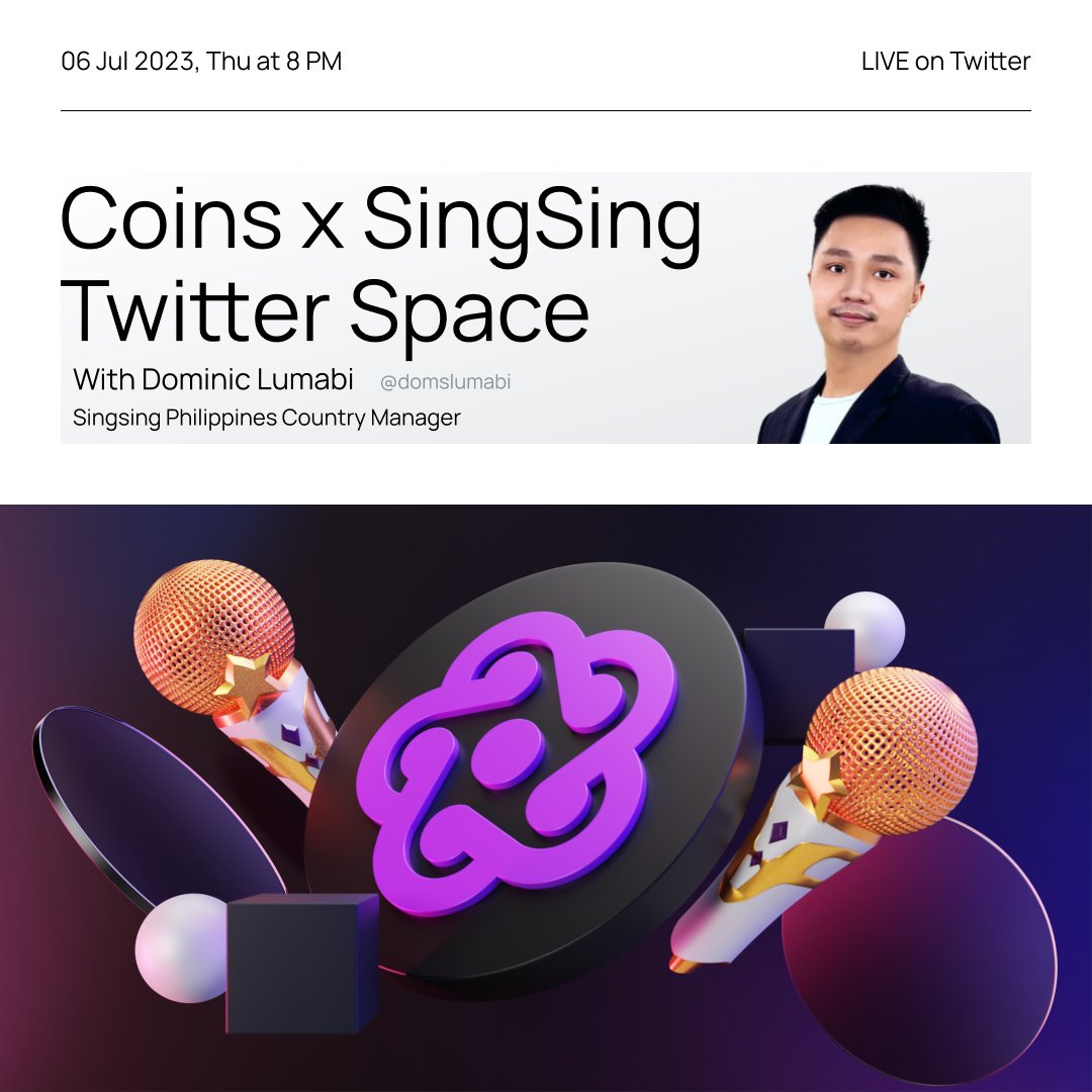 Coins x SingSing Twitter Space | Crypto Events PH
